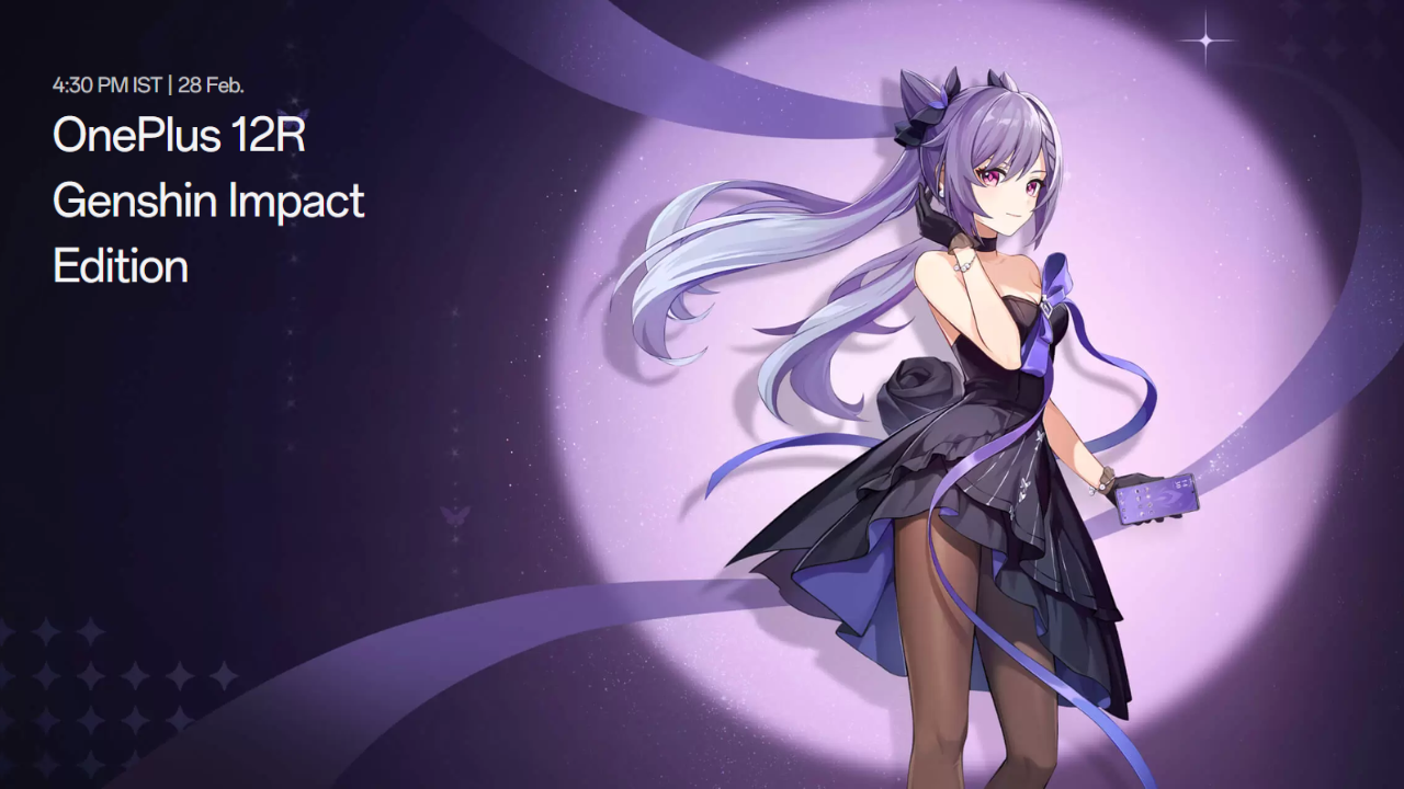 Oneplus 12R Genshin Edition: OnePlus 12R Genshin Impact Edition In Violet Colour To Launch on ...