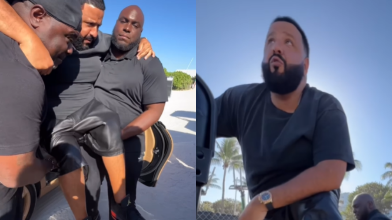 DJ Khaled Asks Security Guard To Carry Him From Car To Keep Shoes Clean ...