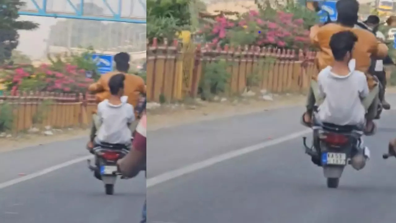 Bengaluru Men Perform Dangerous Stunt On Busy Yelahanka Road; Traffic Police Responds ...