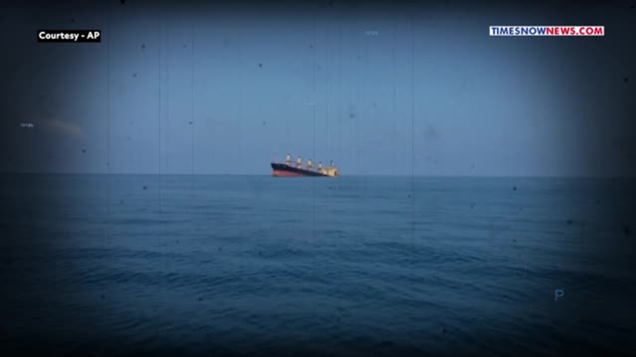 Deserted UK Ship Partially Sinks Days After Houthi Strike| Rubymar's ...