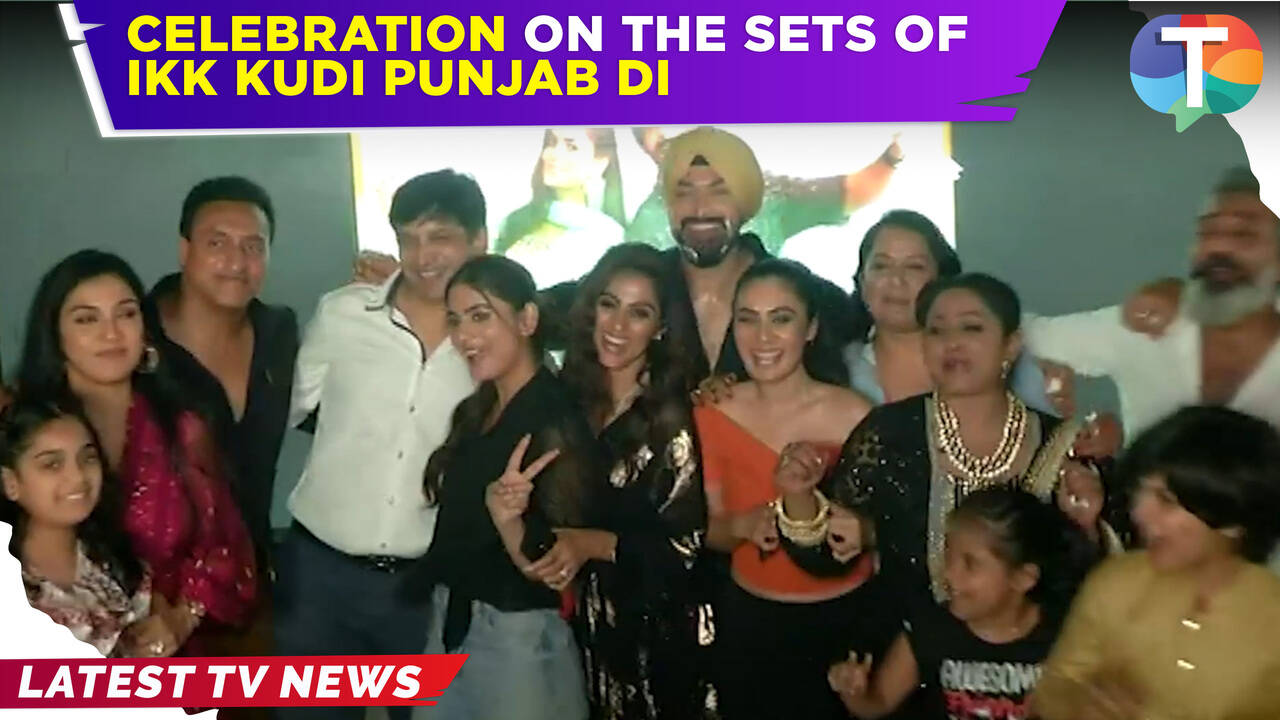Ikk Kudi Punjab Di Hits 100 Episodes Avinesh Rekhi Tanisha Mehta Celebrate With Crew Cutting