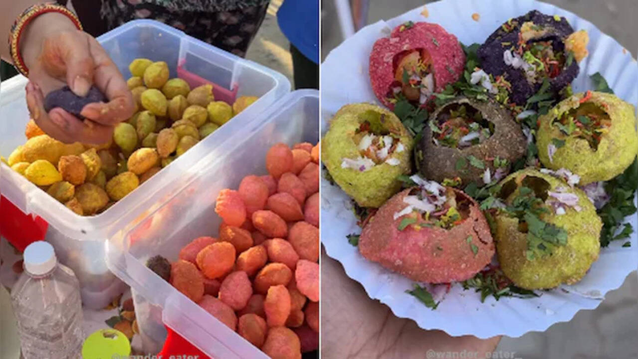 Viral Video: Female Street Vendor In Gujarat Makes All Natural Rainbow ...