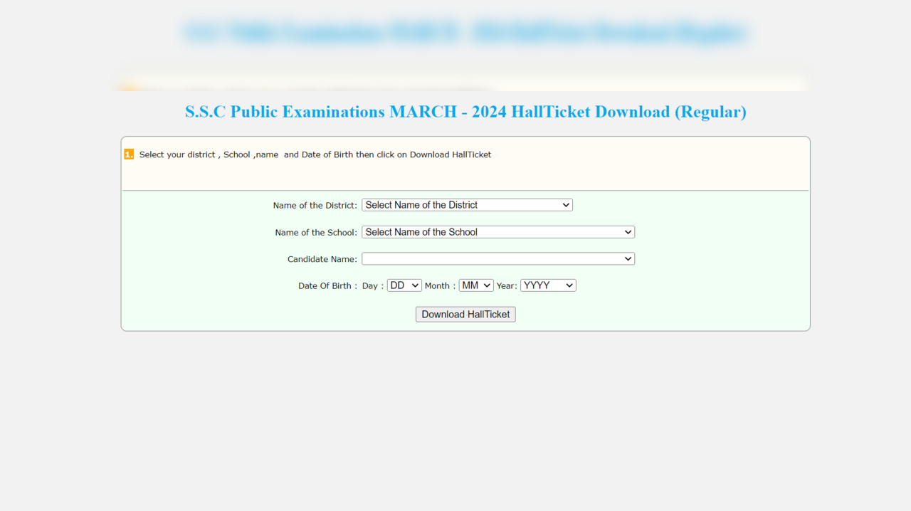 AP SSC Hall Ticket 2024 Released on bse.ap.gov.in, Exams From March 18 ...