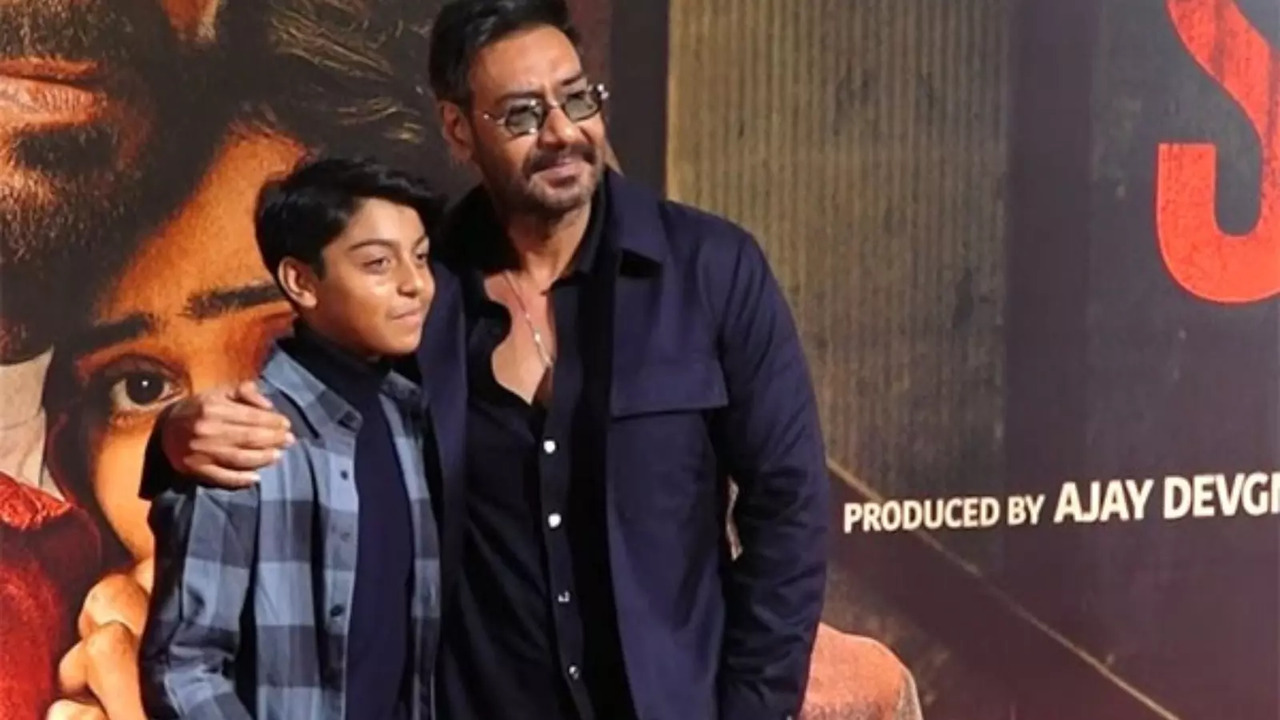 Ajay Devgn's Son Yug Makes Rare Appearance At Shaitaan Screening. See ...