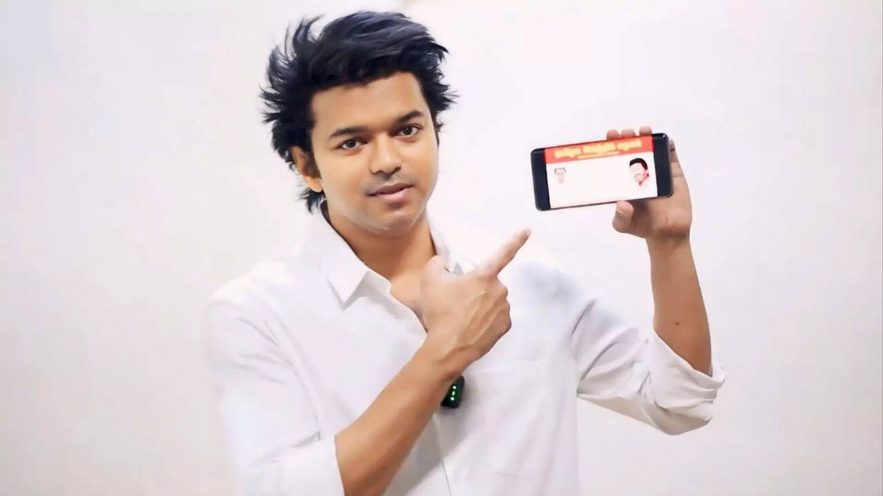 actor vijay introduces tvk membership mobile app request people to join ...