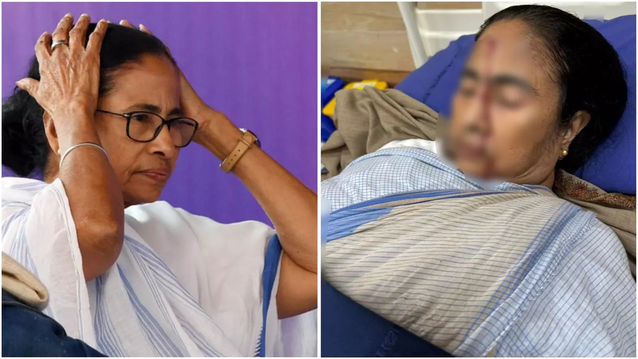 Mamata Banerjee Injured In Accident, TMC Shares Photos With Blood On Forehead | India News ...