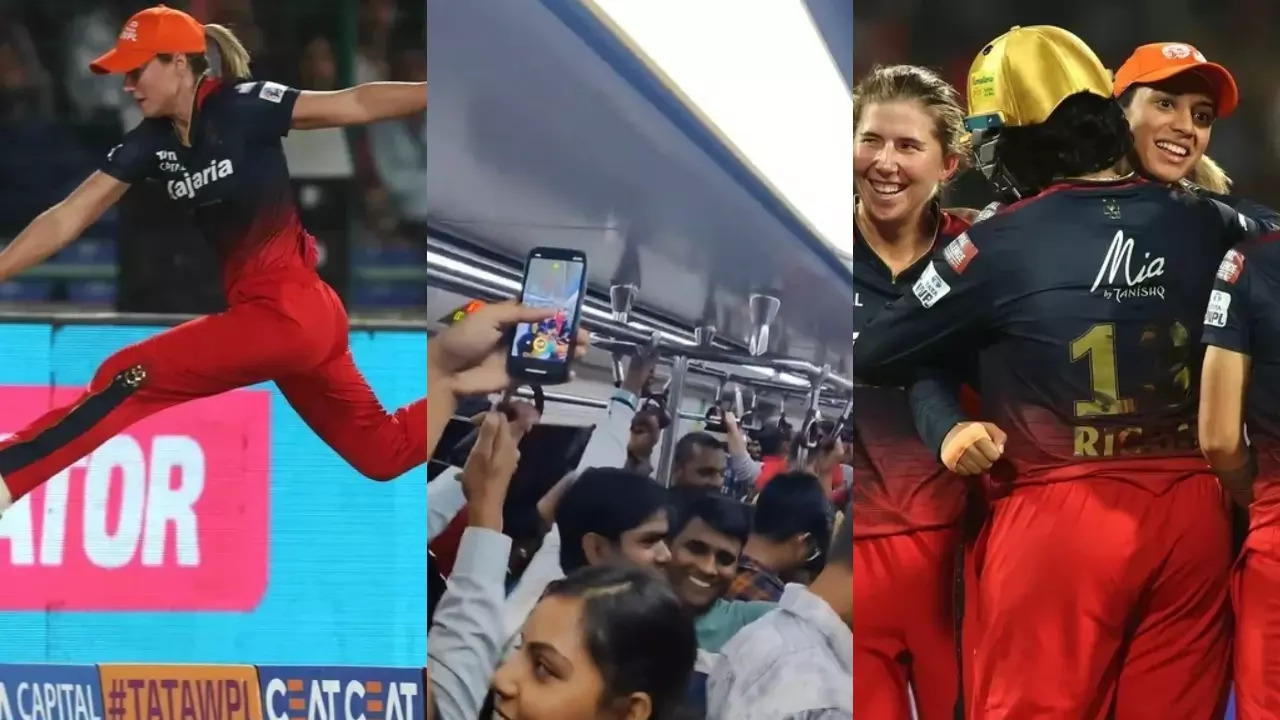 'Perry Perry' 'RCB RCB' Chants Take Over Delhi Metro Ahead Of WPL 2024 ...