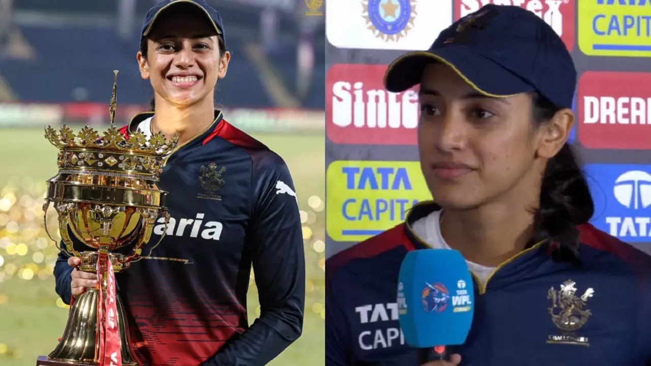 RCB Captain Smriti Mandhana Reacts After Winning WPL 2024 Title – WATCH | Cricket News - Times Now