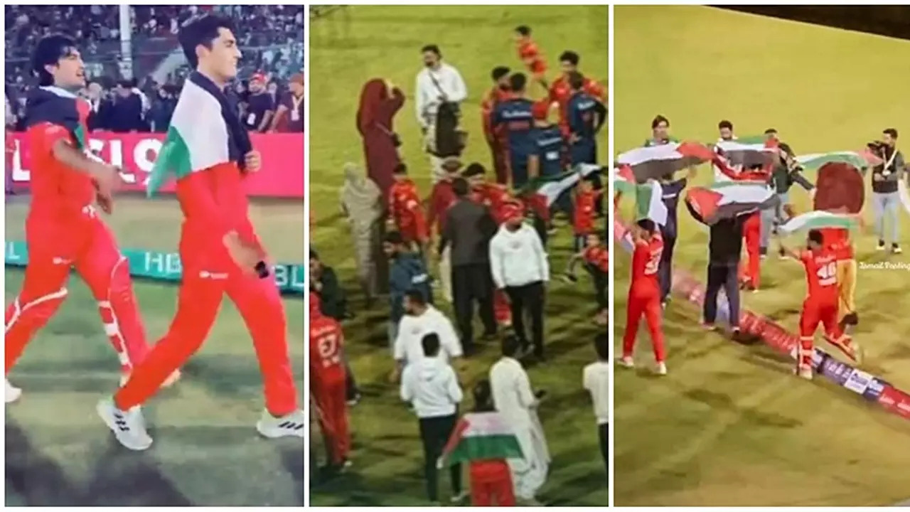 Islamabad United Players Wave Palestine Flags After Winning PSL 2024 ...