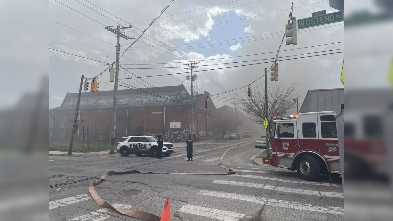 Baltimore City Fire Today: Baltimore City Fire: Large Blaze Engulfs ...