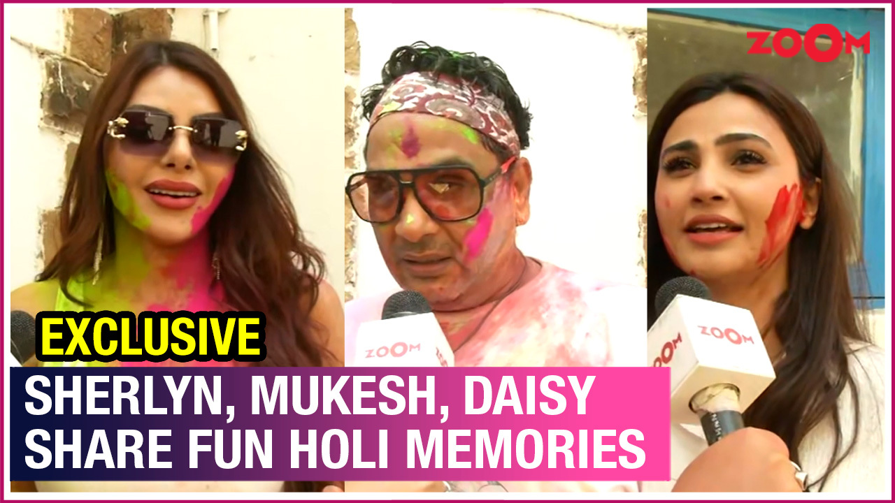Sherlyn Chopra, Mukesh Chhabra & Daisy Shah share their Holi ...