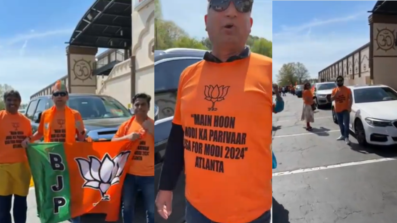 BJP Car Rally: 'Abki Baar 400 Par', 'Main Hoon Modi Ka Parivaar': BJP ...
