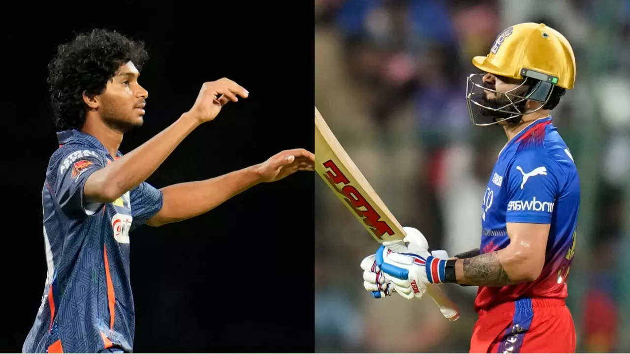 After Getting Prized Virat Kohli Wicket, LSG Spinner M Siddharth Joins ...