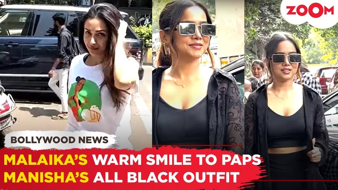 Malaika Arora smiles for cameras | Manisha Rani's all-black outfit ...