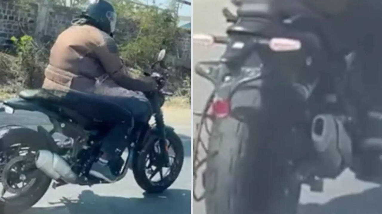 Royal Enfield Hunter 450 Test Mule Spied Testing On Indian Roads | Bike ...