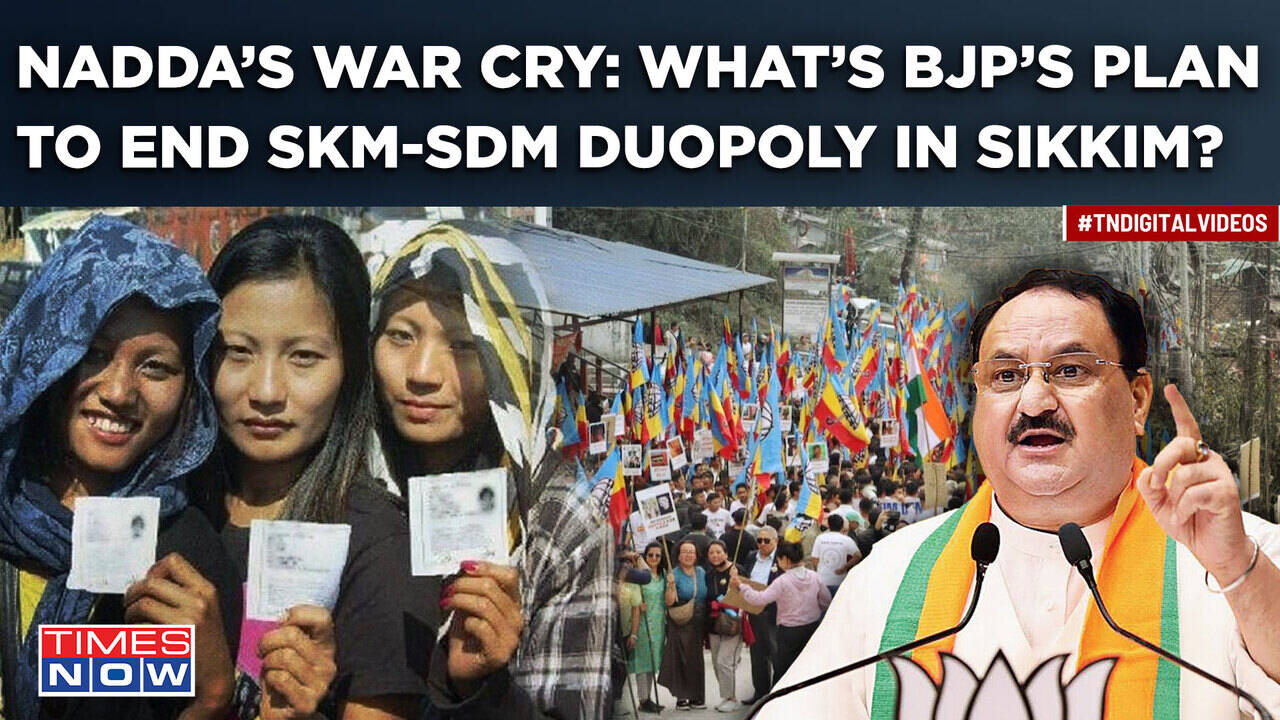 Sikkim: Nadda Roars For BJP In North East State| Will SDM, SKM Duopoly In Assembly, Lok Sabha ...