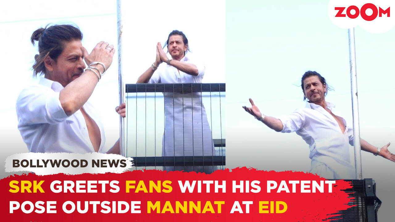 Shah Rukh Khan and son AbRam greet 'Eid Mubarak' to fans outside Mannat ...