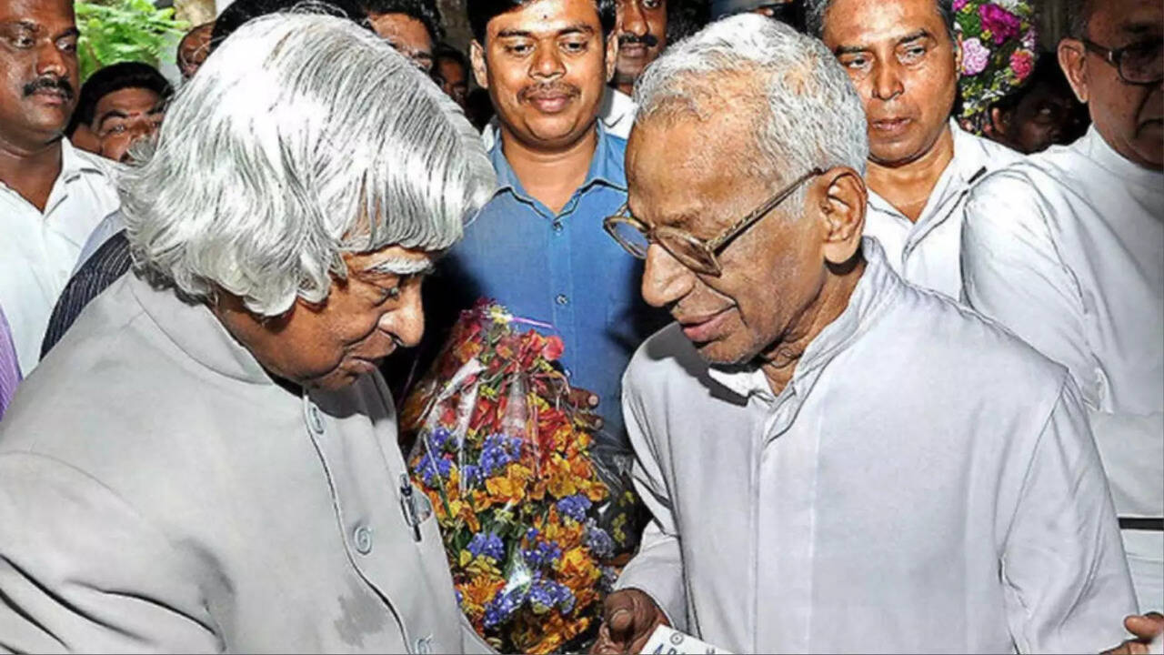 abdul kalam's teacher chinnadurai dies at 101 - cm stalin condolence ...