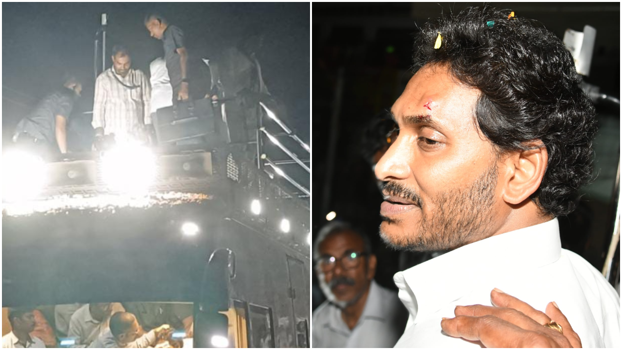 BREAKING News | Andhra Pradesh CM Jagan Mohan Reddy Injured In Stone Pelting Incident During Bus ...