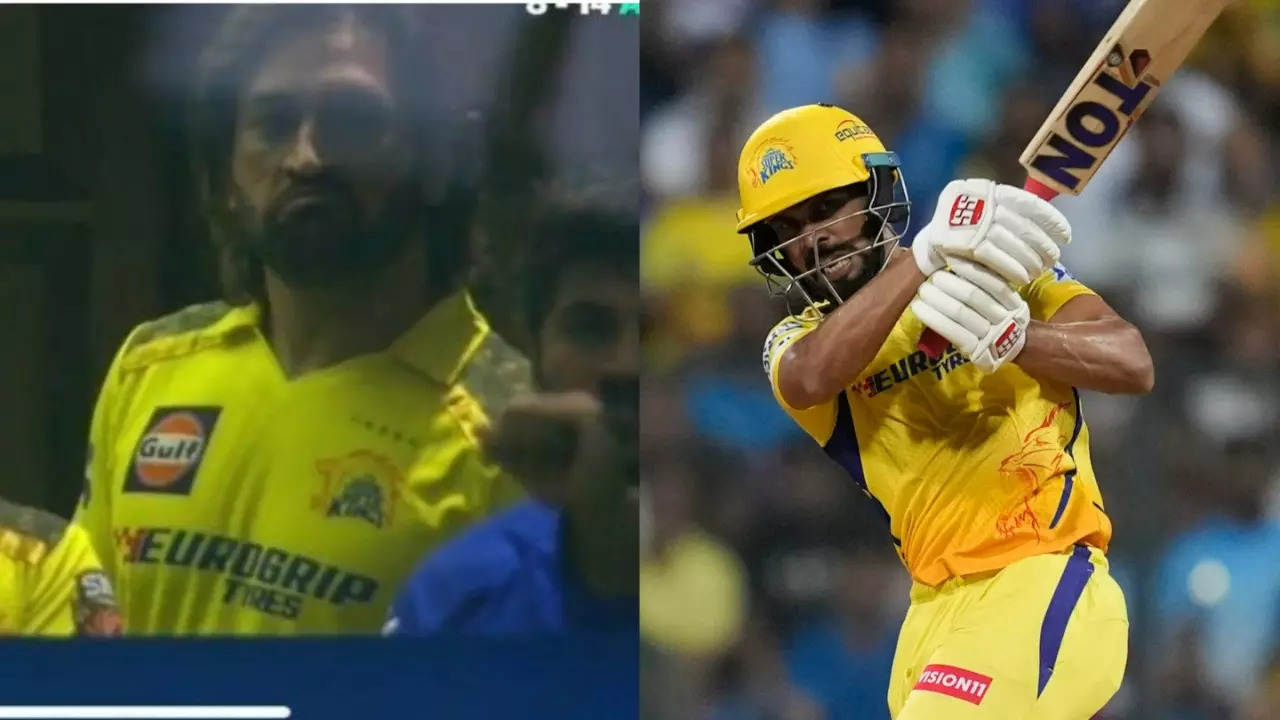 Ms Dhoni: MS Dhoni Approves Of Splendid Six By Ruturaj Gaikwad, His EPIC Reaction Goes VIRAL ...