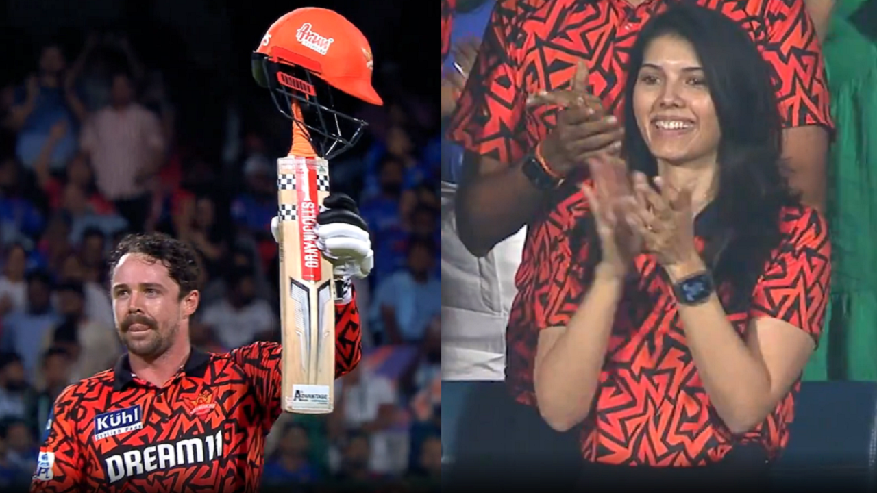 Kavya Maran's Celebrates After Travis Head Slams Fastest Century By SRH ...
