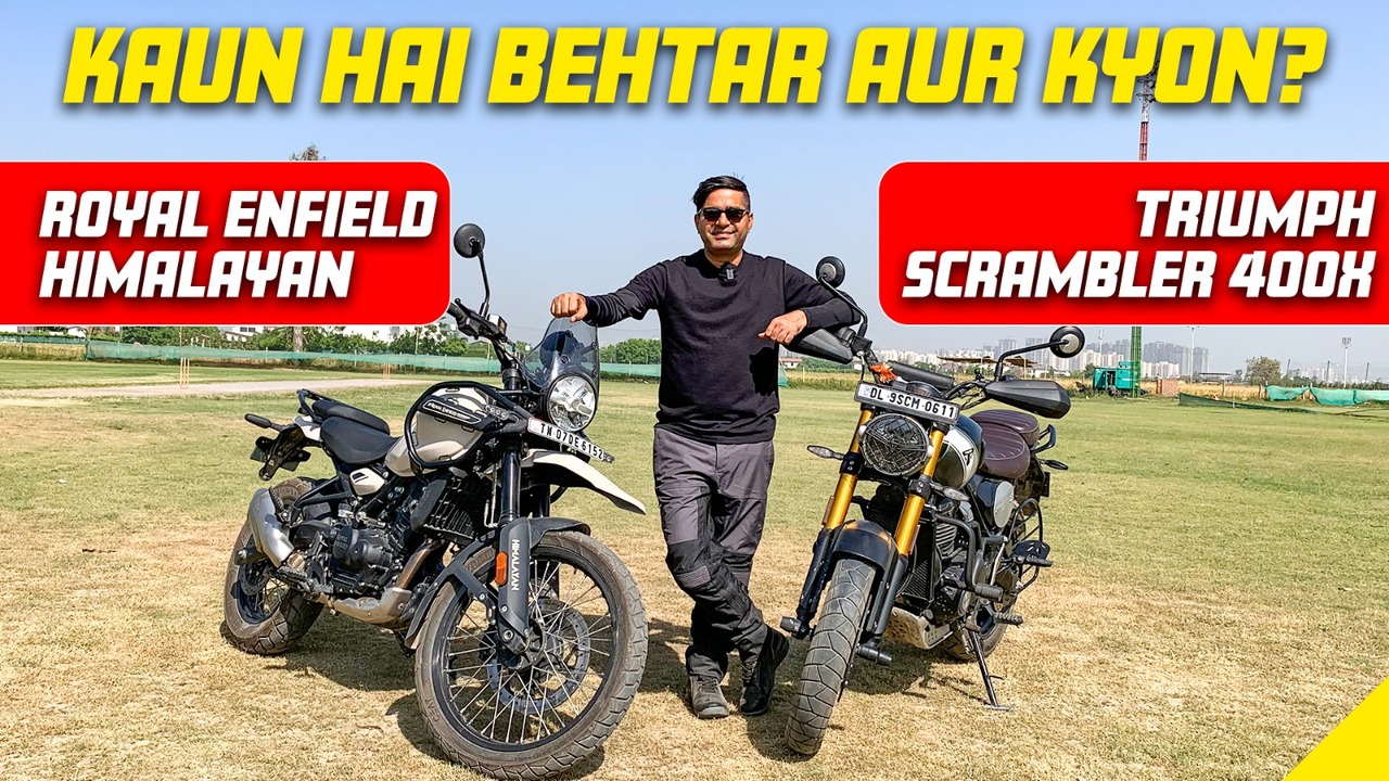 Royal Enfield Himalayan Vs Triumph Scrambler 400x : Looks,Features ...