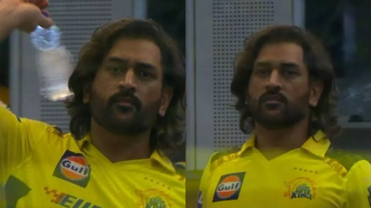 MS Dhoni IPL 2024 CSK VS LSG MS Dhoni Pretends To Throw Water Bottle At ...