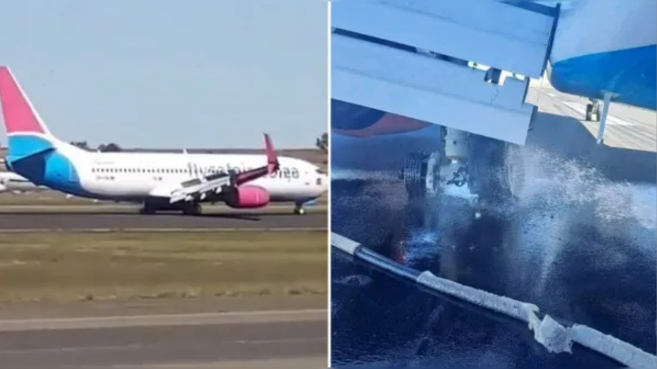 Boeing 737 Loses Wheel During Takeoff, Smoke Billows From Packed ...