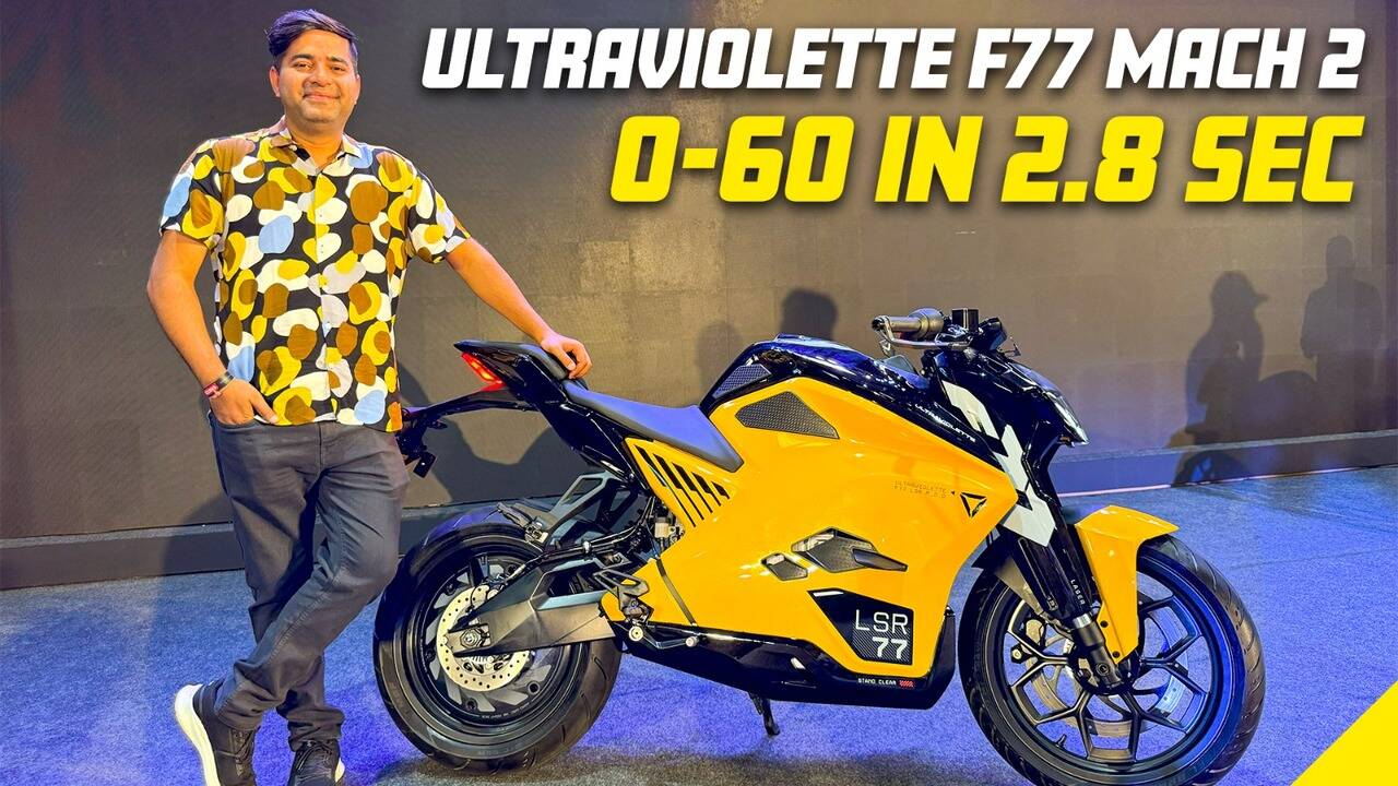 Ultraviolette F77 Mach 2 Electric Motorcycle Hits the Roads at Rs 2.99 ...