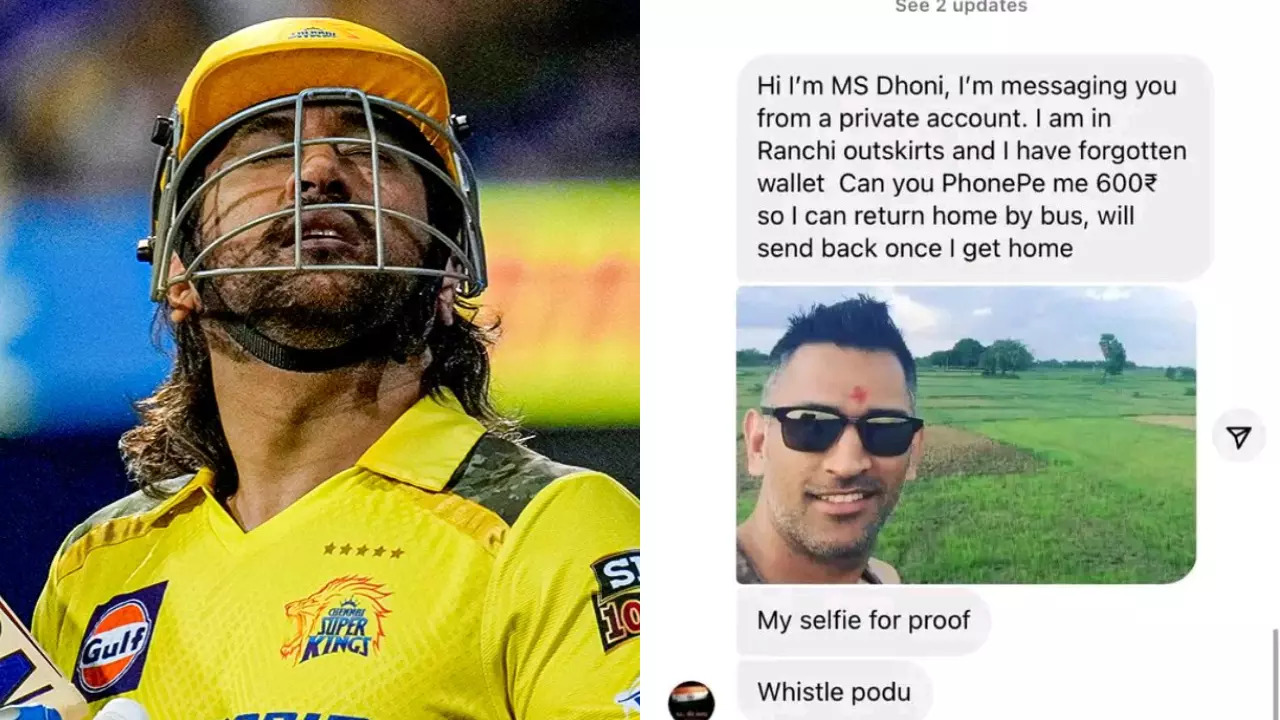 'Hi, I am MS Dhoni, Send Me 600 Rs...': Netizens In Splits Over Hilarious Online Scam | Times Now