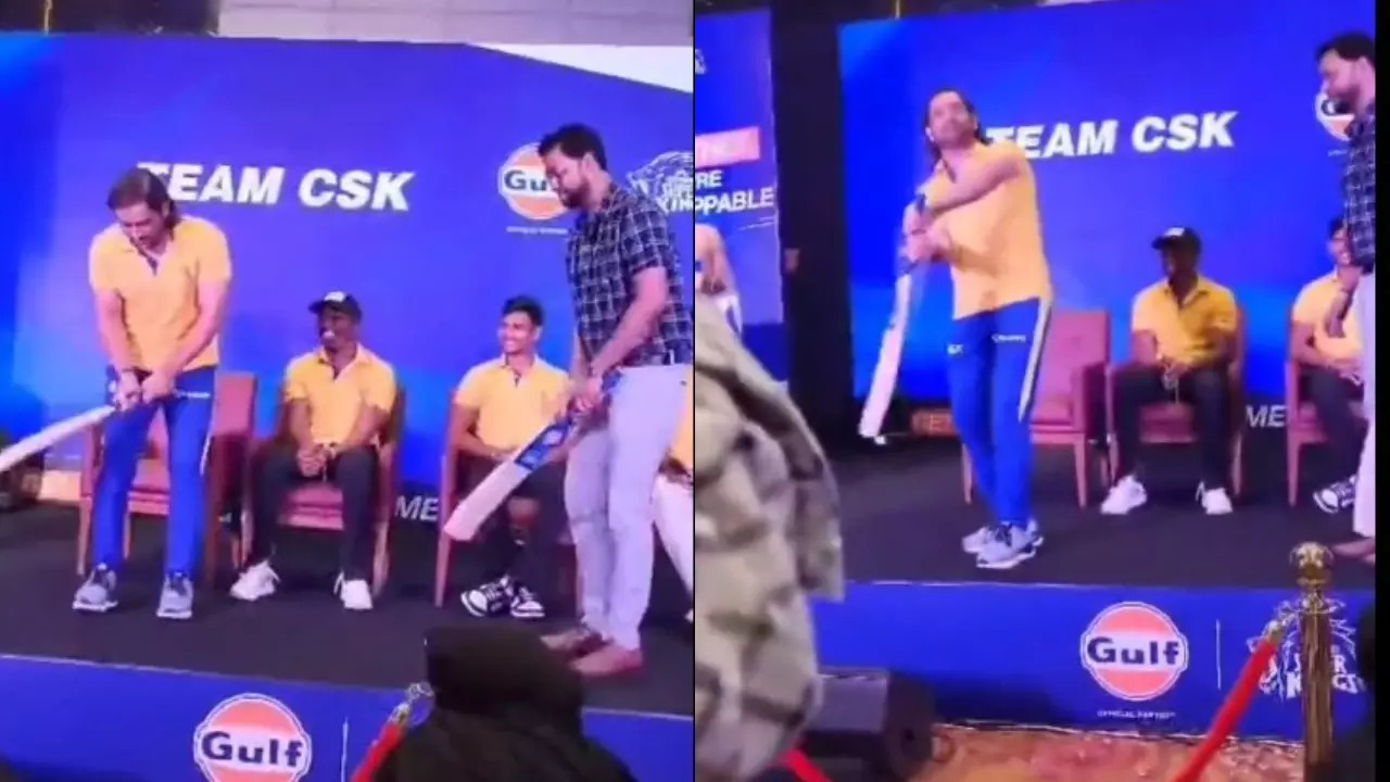 MS Dhoni Turns Coach To A Lucky Fan, Teaches Iconic 'HELICOPTER SHOT ...