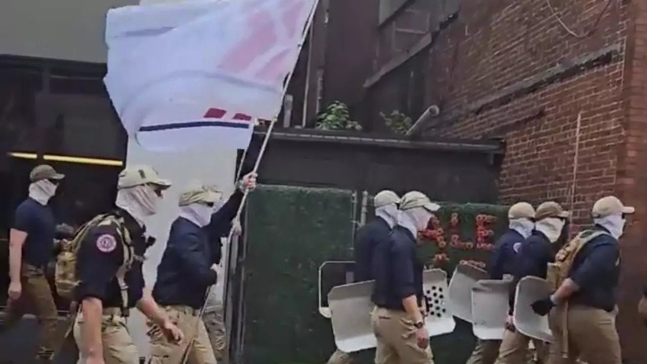 Charleston Protest: Videos Show Patriot Front Marching Toward State ...