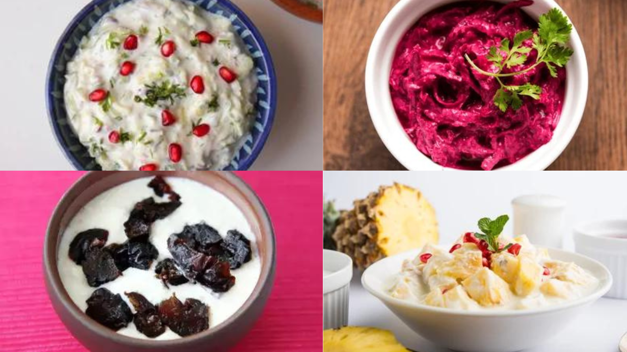 Types of Raita: कडक उन्हाळ्यात पोट थंड ठेवण्यासाठी, या 5 रायत्यांचा ...