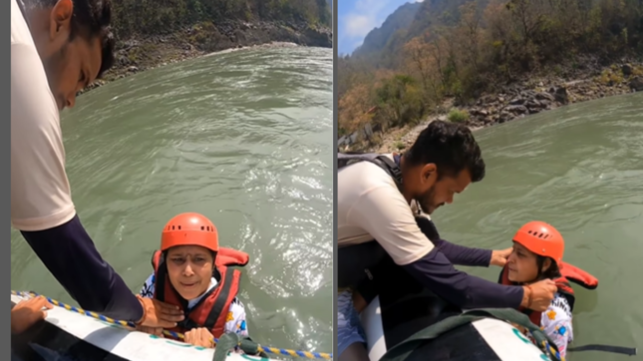 'Pani Mai Crocodile...': Video Of Tourist Leaning To Edge Of Rafting ...