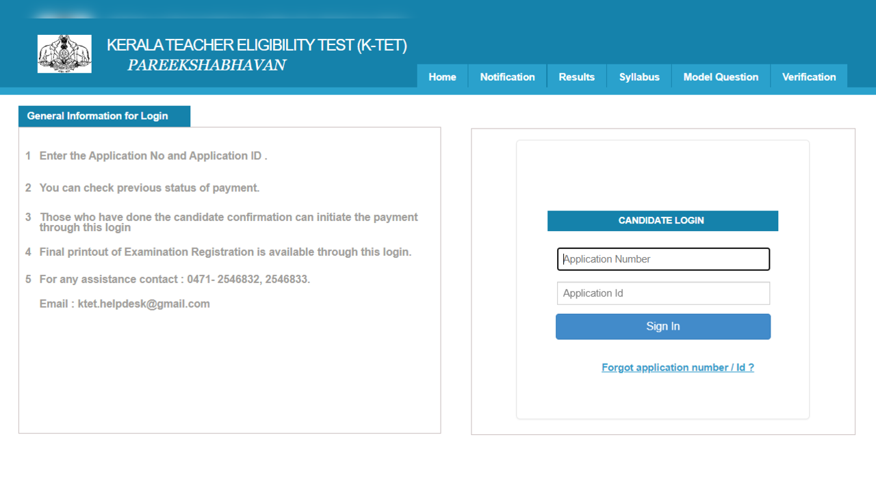 KTET 2024 Application Correction Window Open At ktet.kerala.gov.in ...