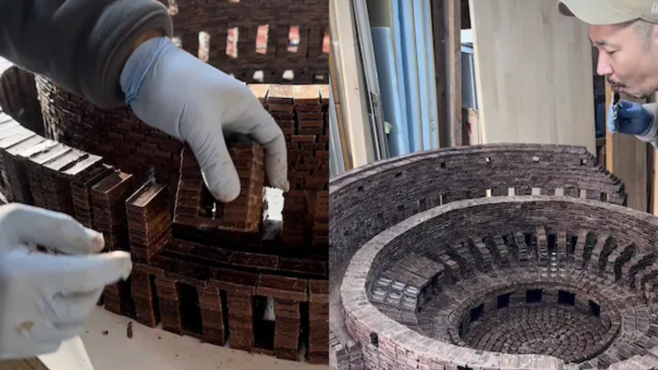 Viral Video: Giant Chocolate Colosseum Wows Internet | Times Now