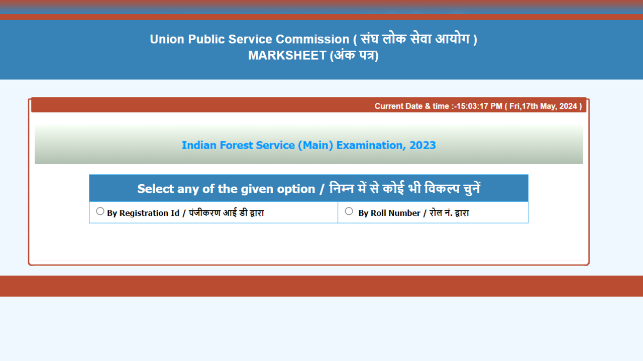 UPSC IFS 2023 Mark Sheet Released On upsc.gov.in, Direct Link To ...