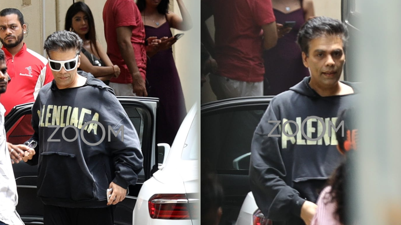 Karan Johar Looks Uber Cool As He Shoots For Aryan Khan's Directorial ...