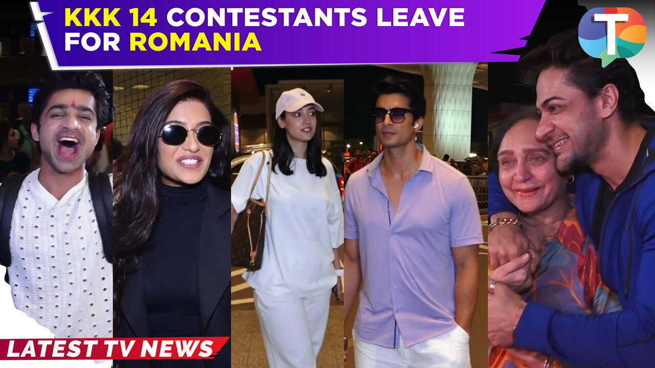 Abhishek Kumar, Nimrit Kaur Ahluwalia, Gashmeer Mahajani, and others depart for Khatron Ke ...