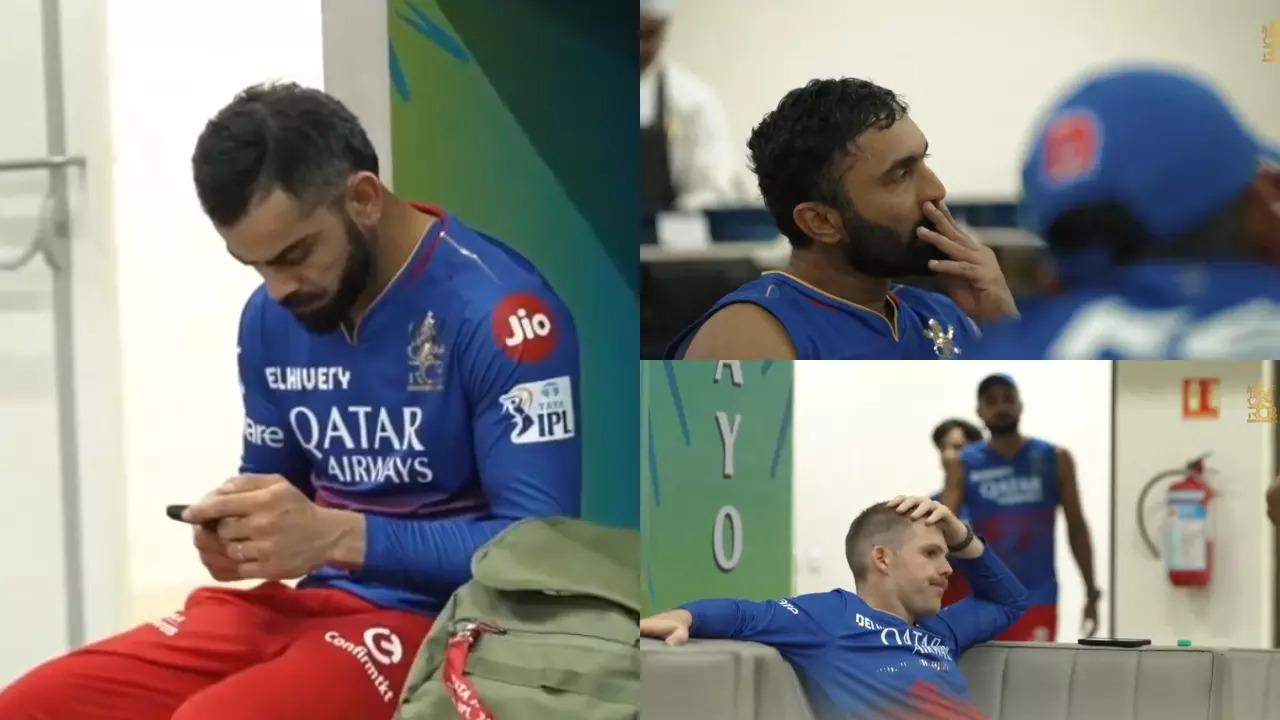Heartbreaking Scenes In RCB Dressing Room After IPL Exit: Video | Times Now