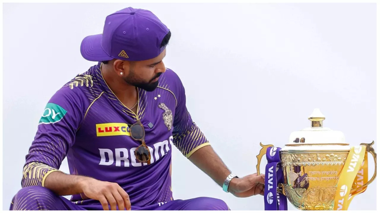 Watch Kolkata Knight Riders captain Shreyas Iyer celebrates with IPL ...