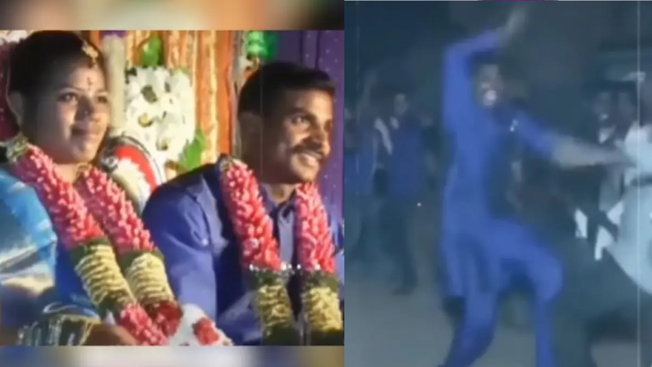 Viral Video: Groom Jumps From Stage For Impromptu Dance Session With ...