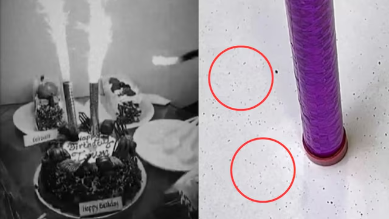 Viral Video: YouTuber Reveals Dangers of 'Anar' Candles on Birthday ...