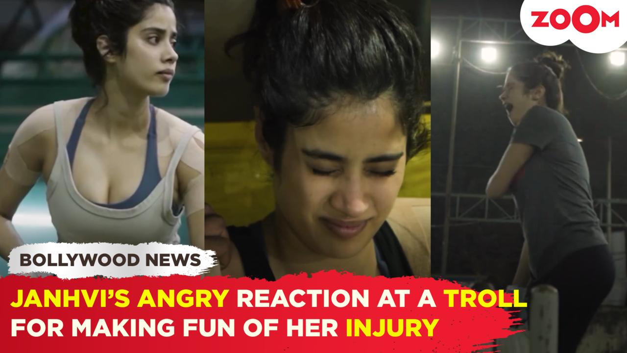 Janhvi Kapoor SLAMS troll who mocked her shoulder injury; 'Mazaak udane ... Janhvi Kapoor SLAMS troll who mocked her shoulder injury; 'Mazaak udane ...