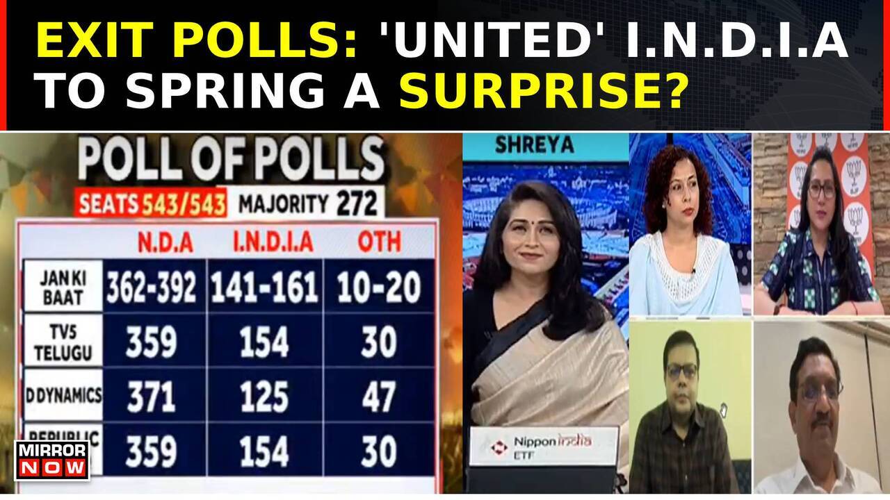 Exit Polls: 350 Plus For NDA, No Gains For Congress; '400 Paar' Too Far For BJP? | Poll Of Polls ...