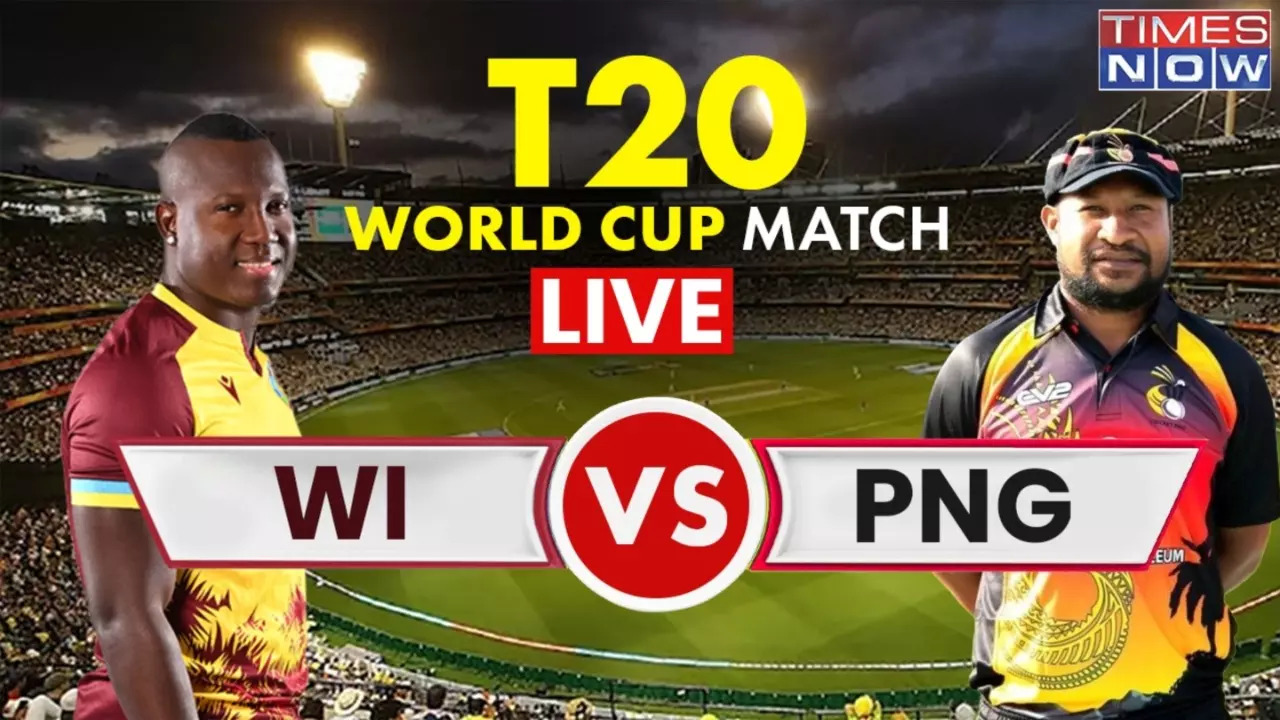 PNG 136/8 (20) vs WI 137/5 (19) Live Score, West Indies vs Papua New ...