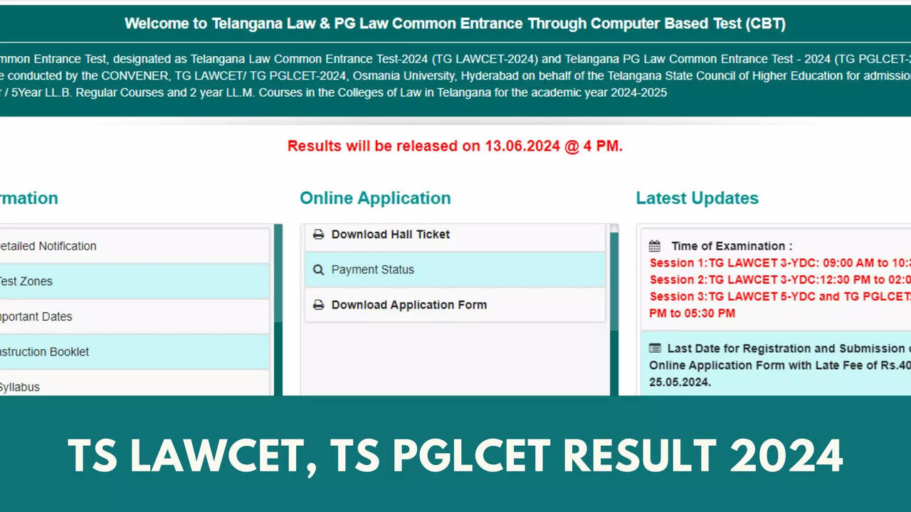 TS LAWCET Results 2024 Date, Time Announced! LAWCET Results Tomorrow at ...