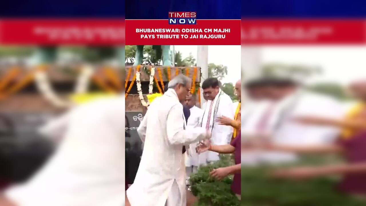 Bhubaneswar: Odisha CM Mohan Charan Majhi Pays Floral Tribute To Jai ...