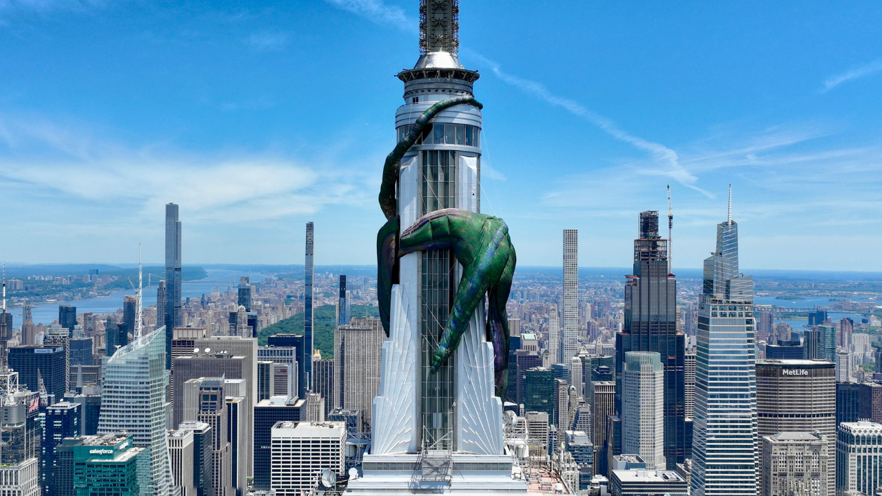 Why Is A 'Giant Dragon' Perched On NYC's Empire State Building? | Times Now