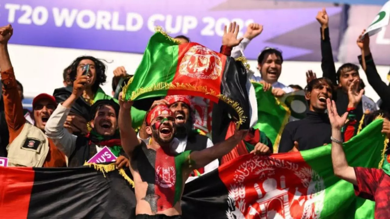Afghanistan Fans Gather On Streets To Celebrate Their Team's Win Vs ...